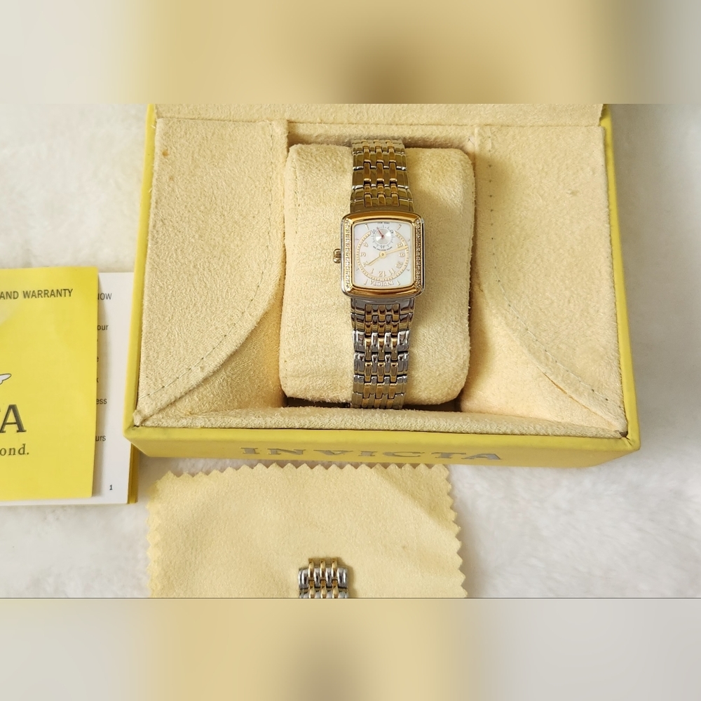 Vintage Invicta Swiss Made Small Dial Watch Two Tone … - Gem